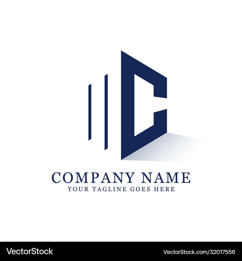 M Initial Negative Space Logo Royalty Free Vector Image