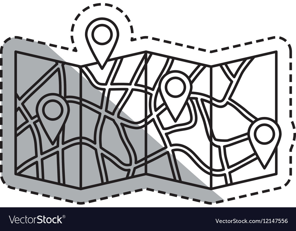 Map location marker Royalty Free Vector Image - VectorStock