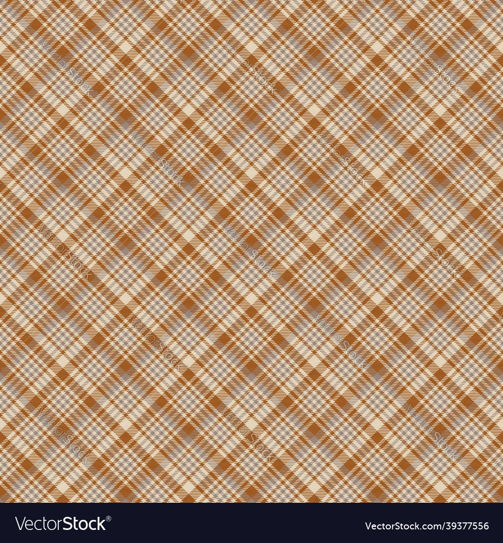 Orange diagonal plaid tartan textured seamless Vector Image Orange diagonal plaid tartan textured seamless Vector Image