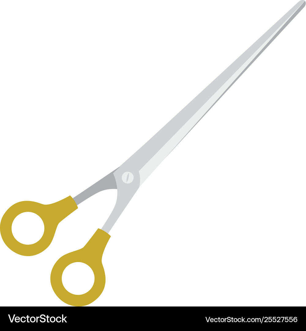 Scissor closed on white background icon Royalty Free Vector