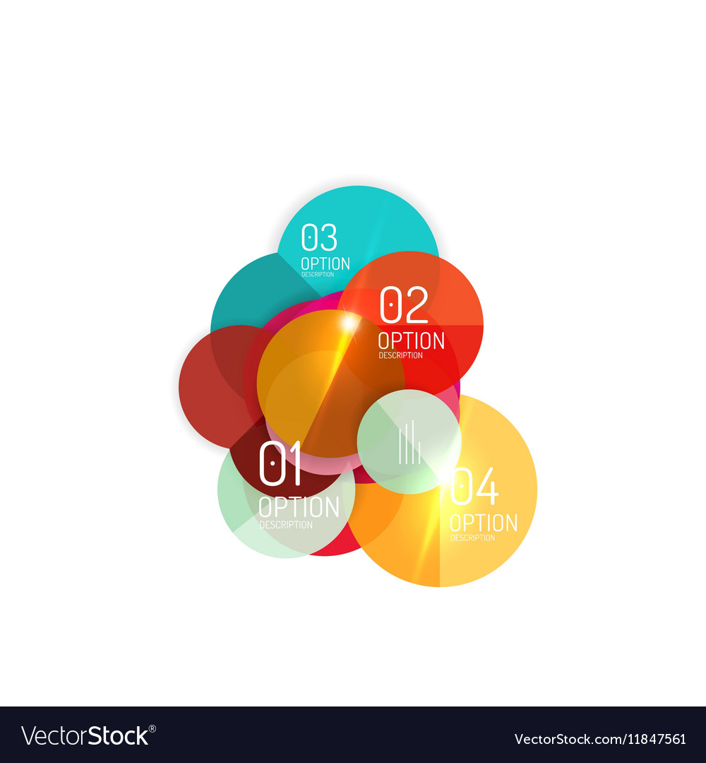 Business infographics option select Royalty Free Vector