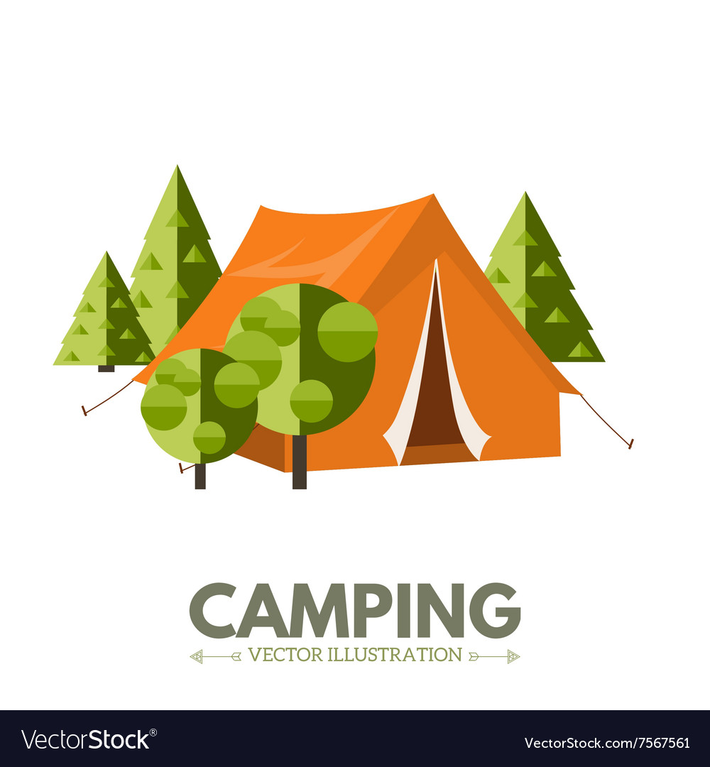 Camping Royalty Free Vector Image - VectorStock