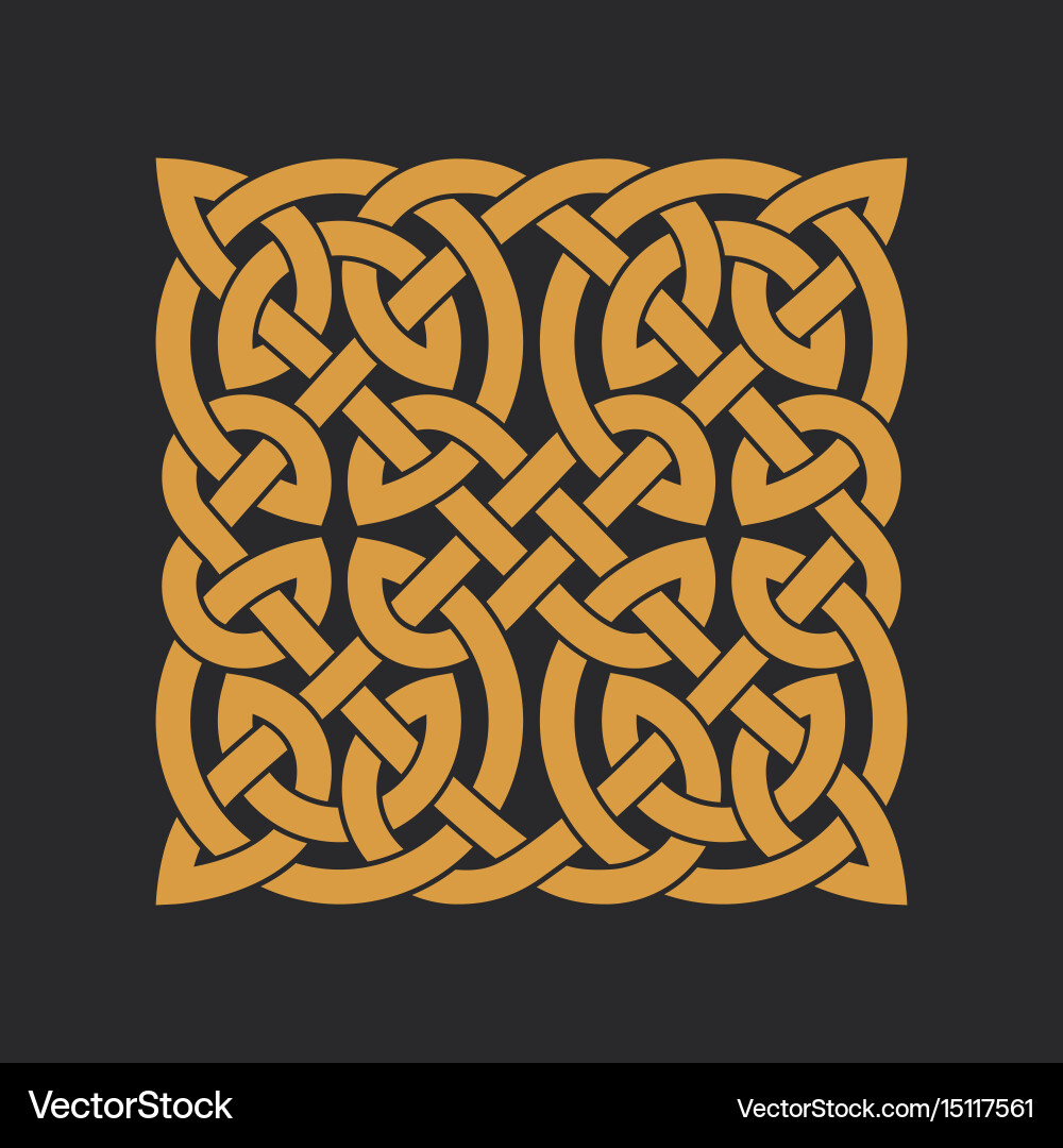 Celtic knot ethnic ornament geometric design Vector Image