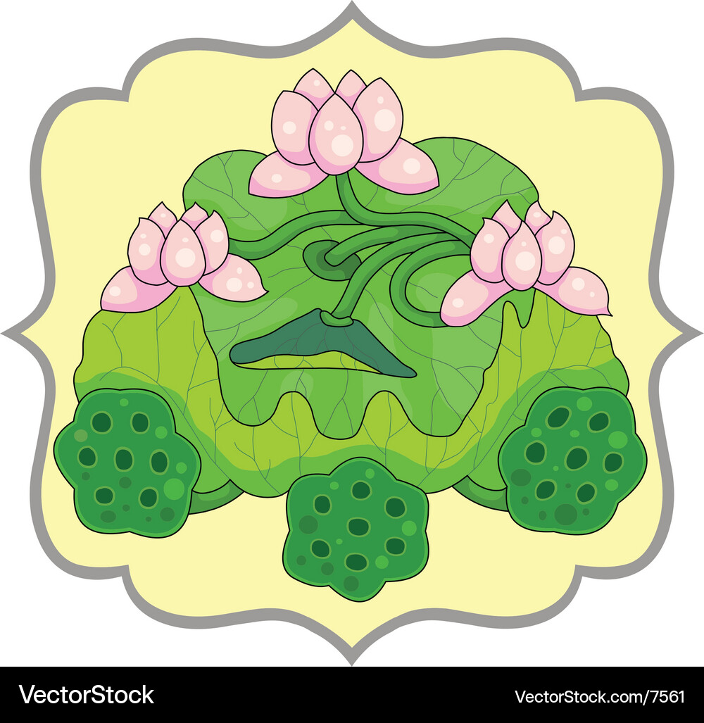 Lotus Royalty Free Vector Image - VectorStock
