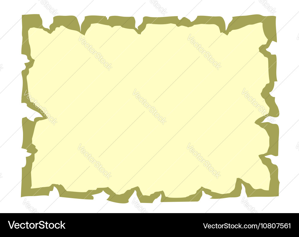 Parchment paper cartoon banner Royalty Free Vector Image