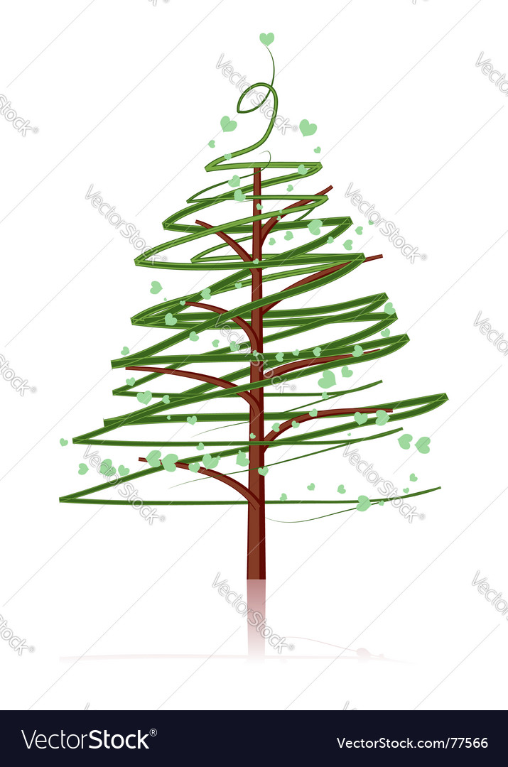 Christmas tree Royalty Free Vector Image - VectorStock