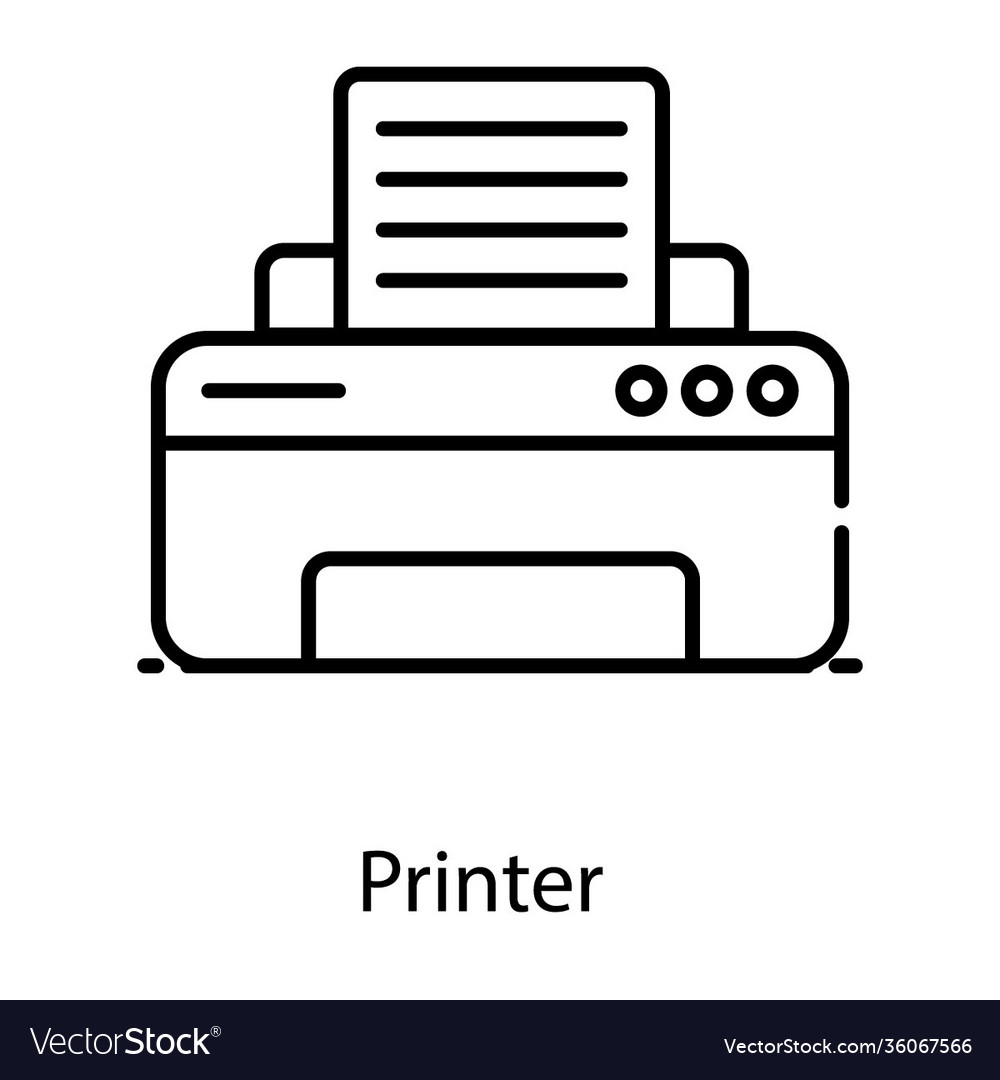 Printer Royalty Free Vector Image - VectorStock
