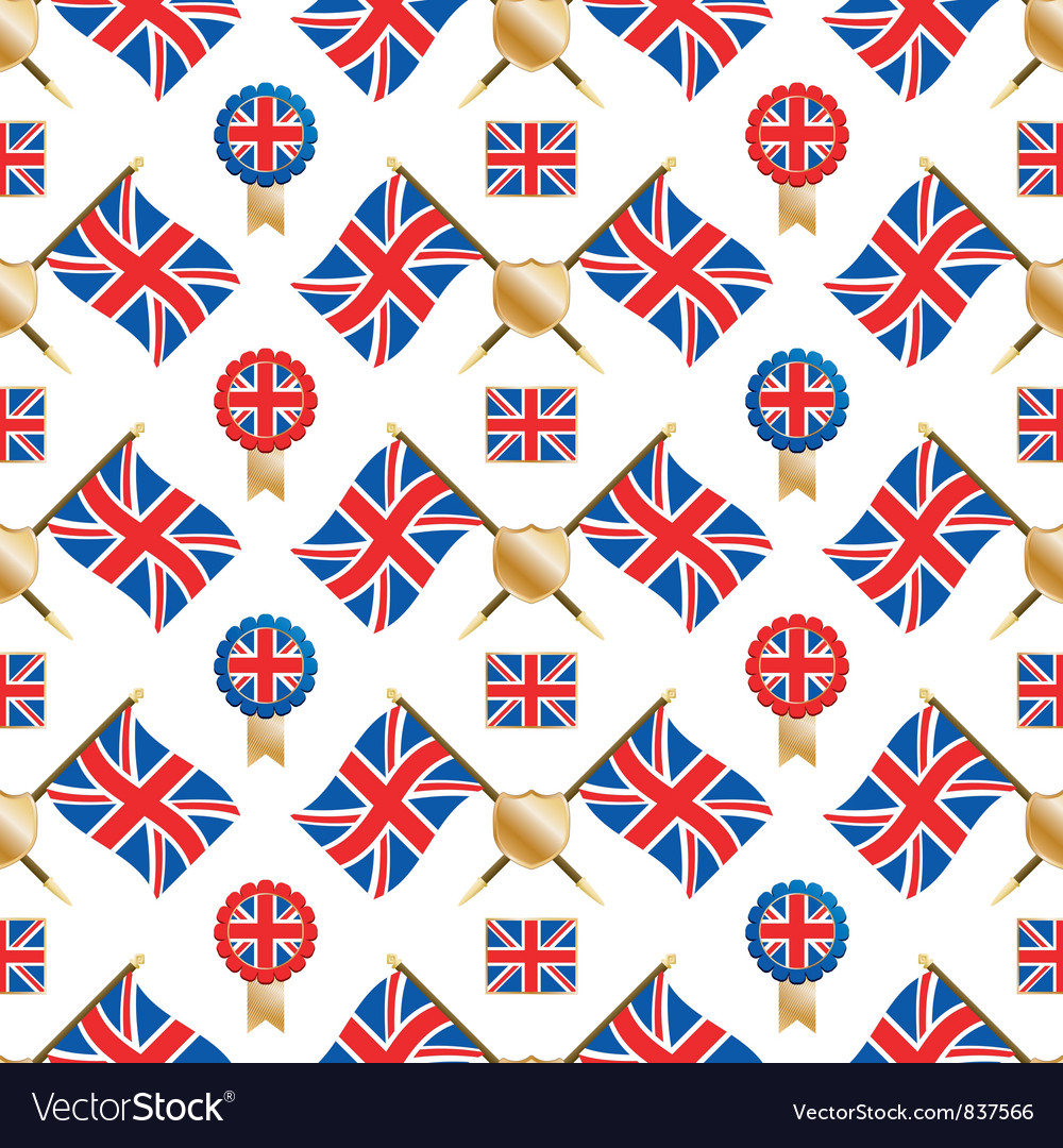 Uk seamless pattern Royalty Free Vector Image - VectorStock