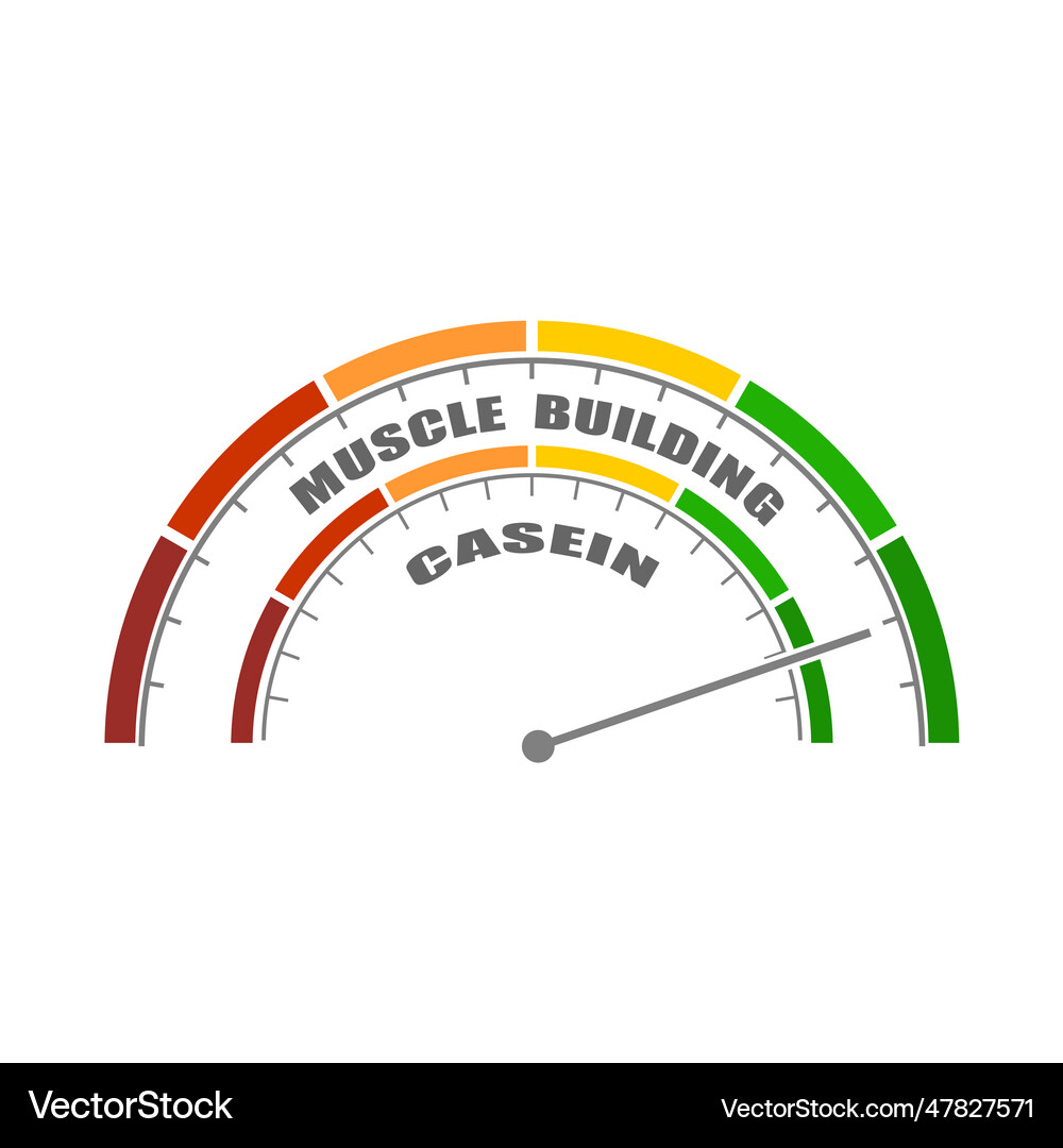 Abstract measuring device influence of casein Vector Image