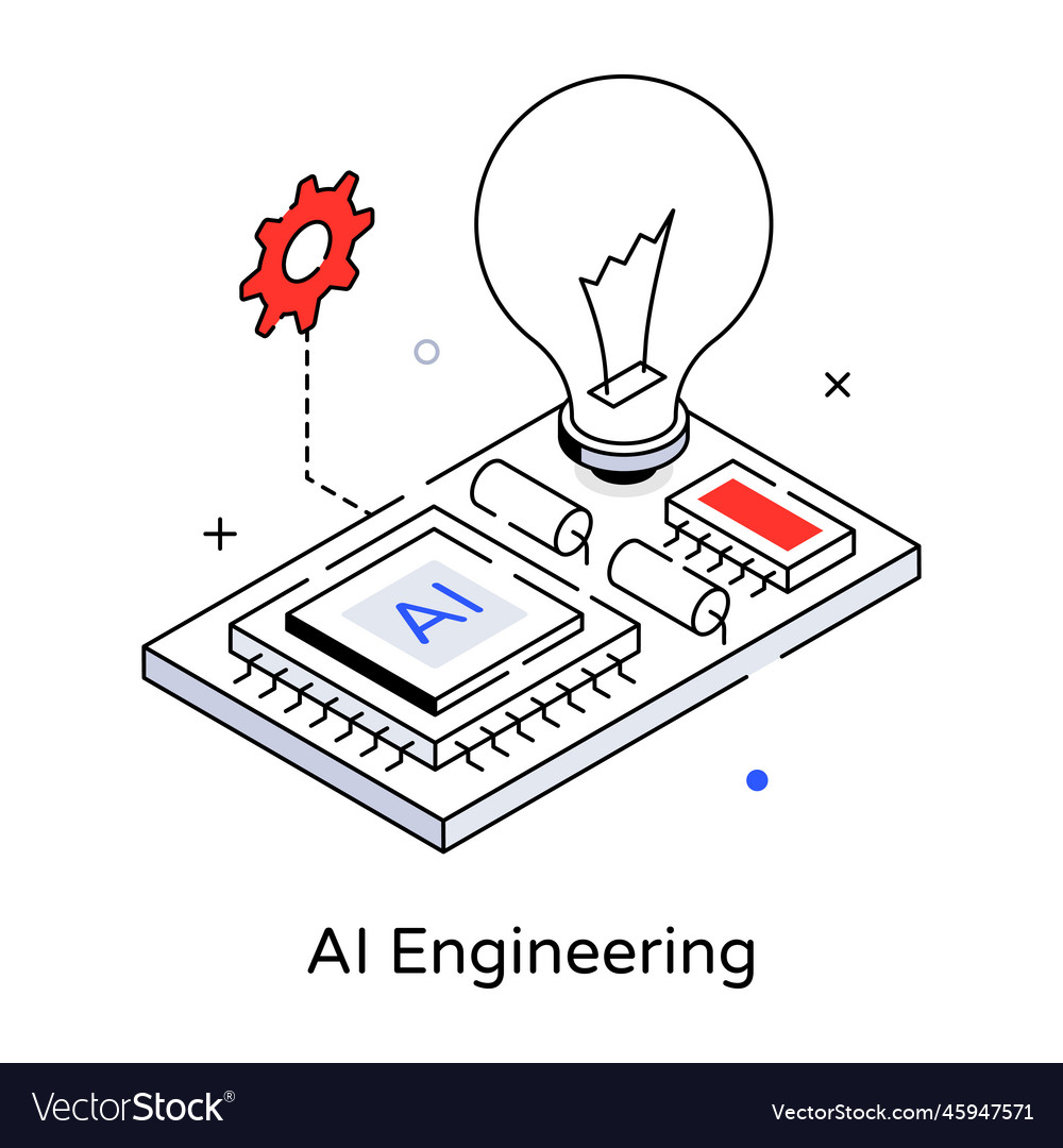 Ai engineering Royalty Free Vector Image - VectorStock