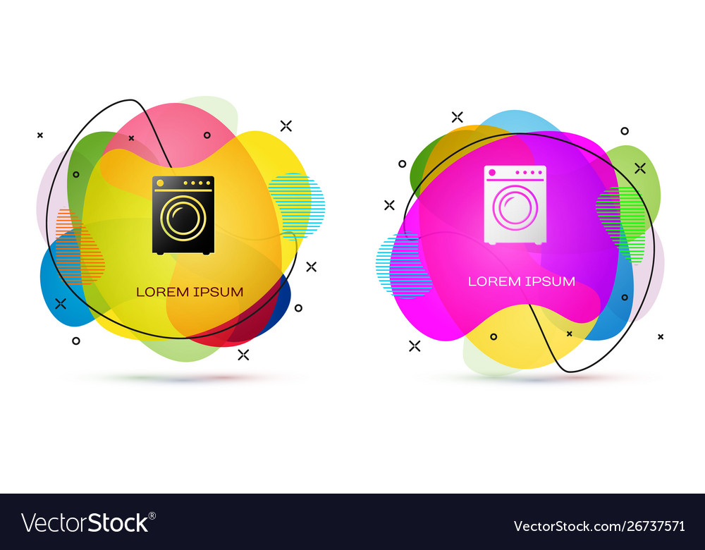 Color washer icon isolated on white background Vector Image