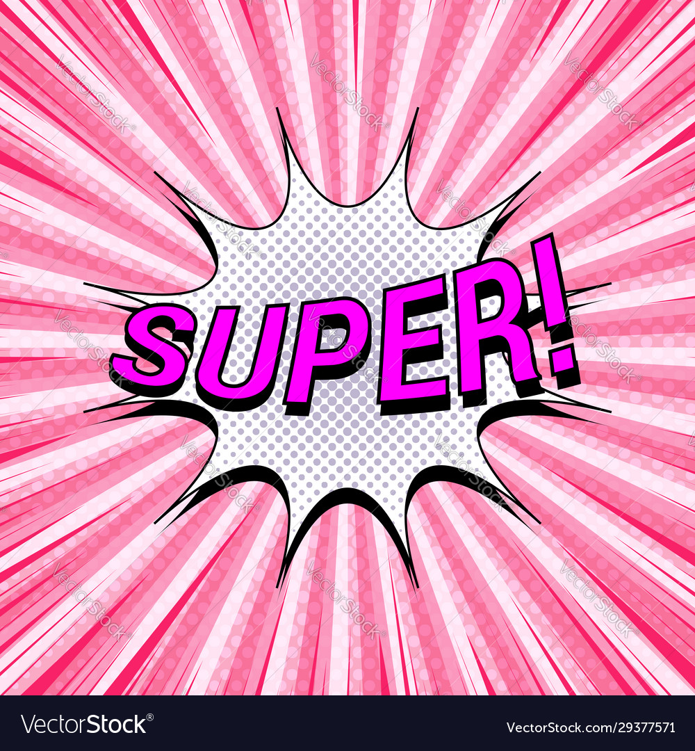 Comic explosive bright template Royalty Free Vector Image