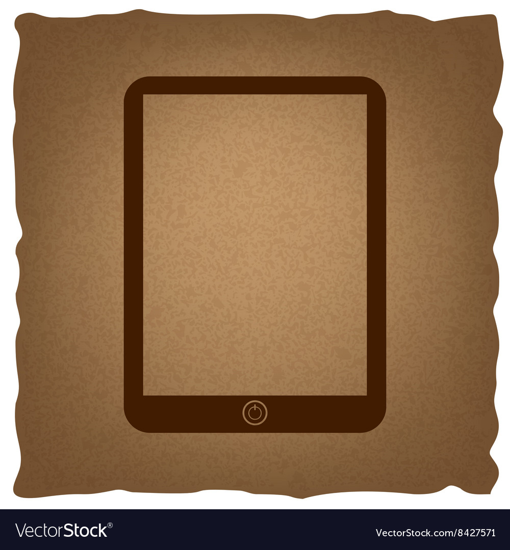 Computer tablet sign Royalty Free Vector Image