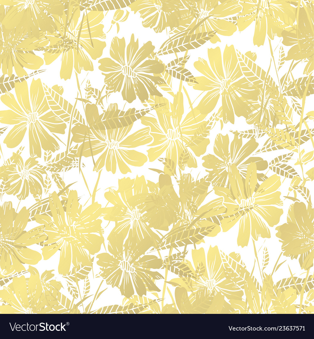 Golden seamless pattern Royalty Free Vector Image