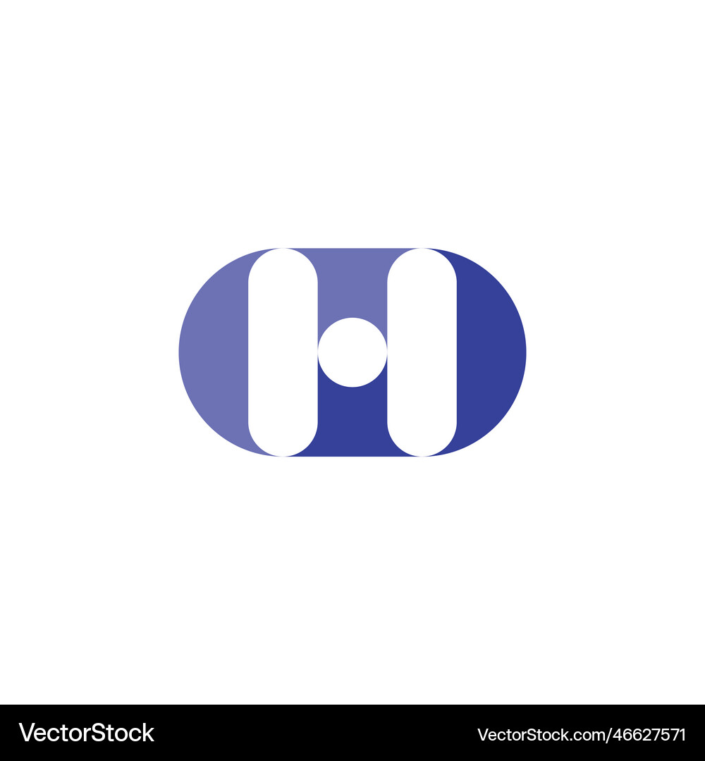Logo h letter icon symbol Royalty Free Vector Image