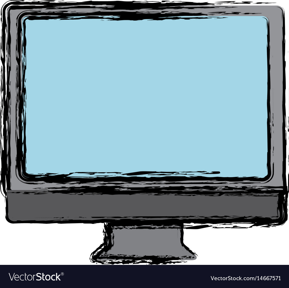 Monitor computer icon Royalty Free Vector Image