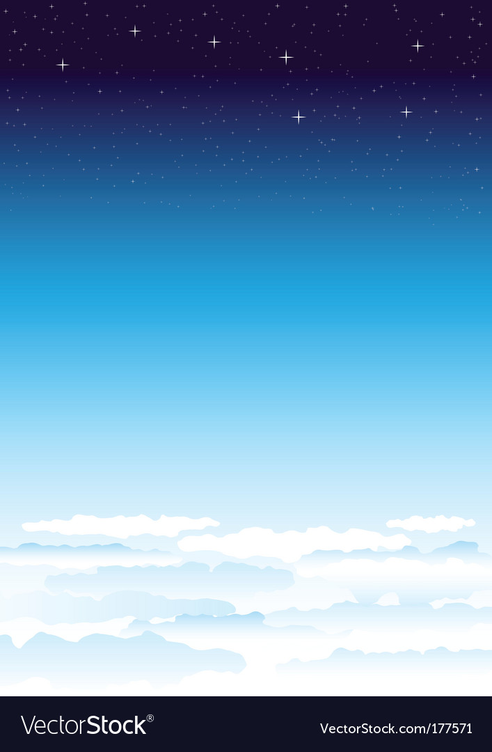 Space sky Royalty Free Vector Image - VectorStock