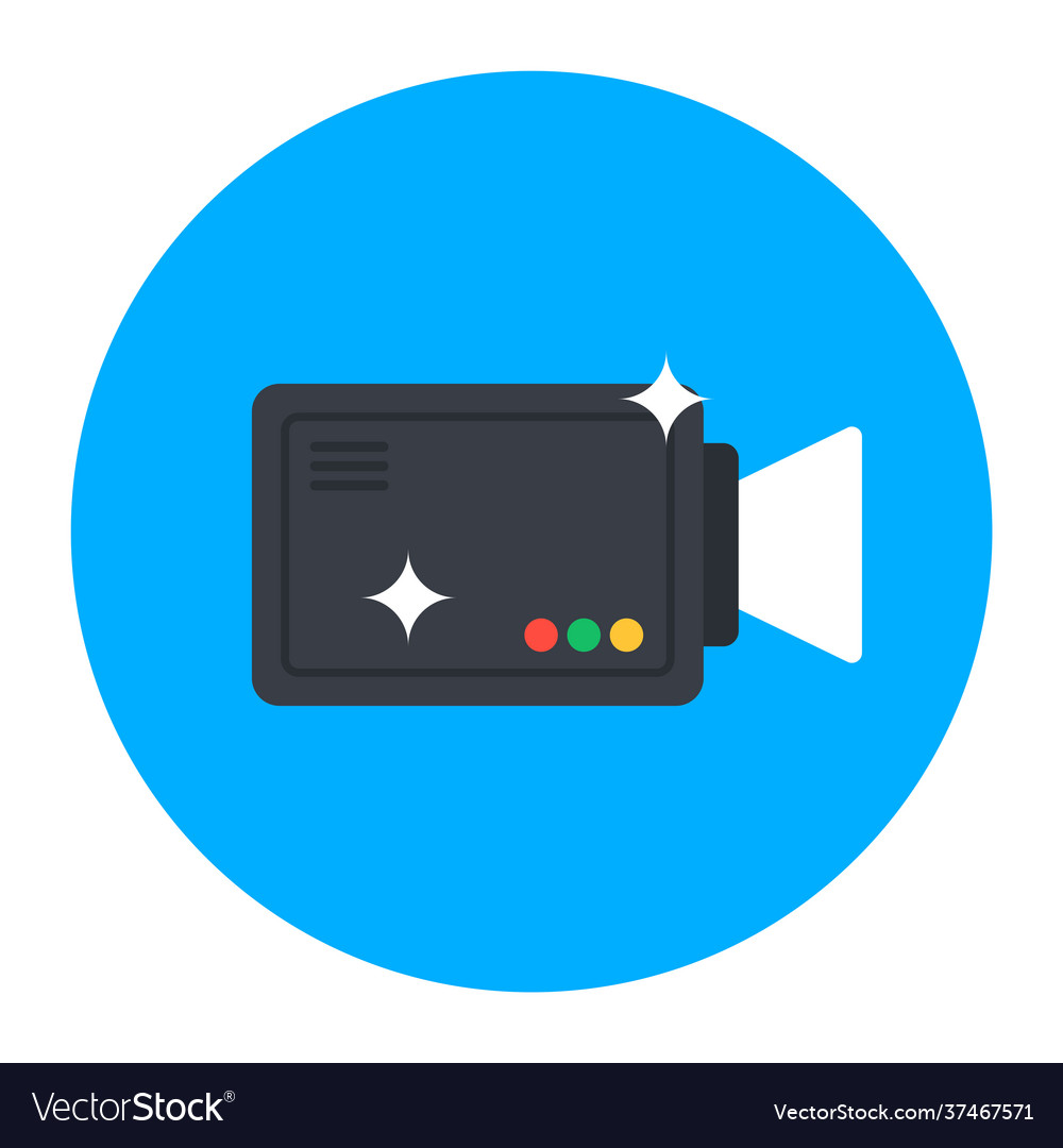 Video camera Royalty Free Vector Image - VectorStock