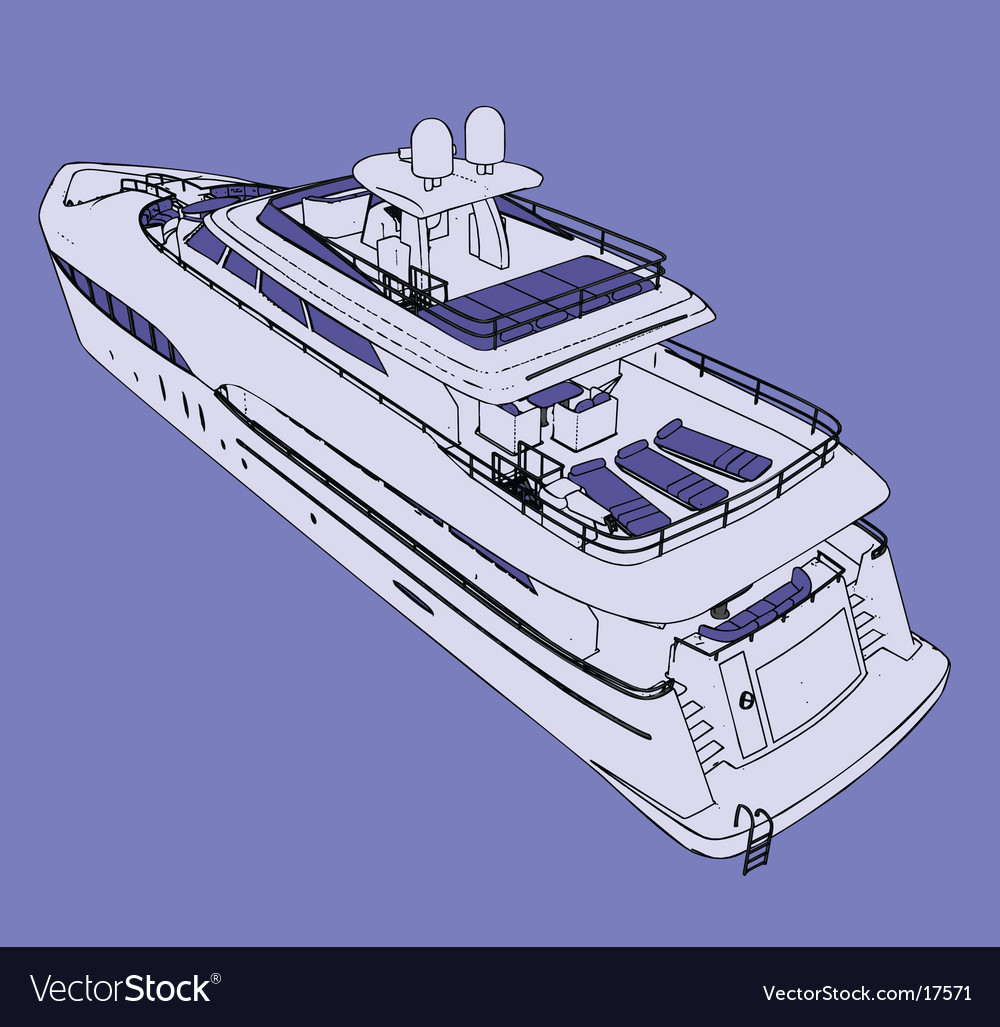 Yacht Royalty Free Vector Image - VectorStock