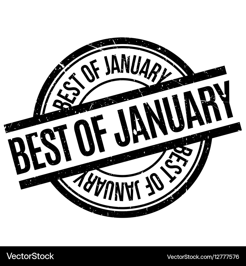 Best Of January rubber stamp Royalty Free Vector Image