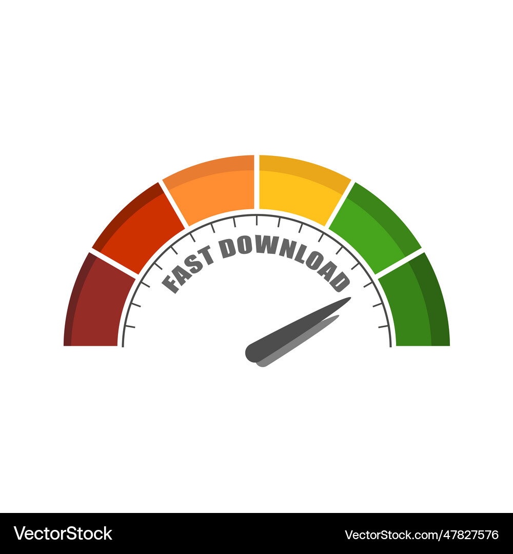 Color scale with arrow from red to green Vector Image