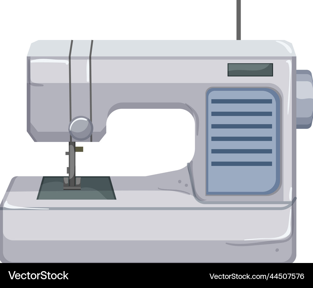 Fashion sew machine cartoon Royalty Free Vector Image