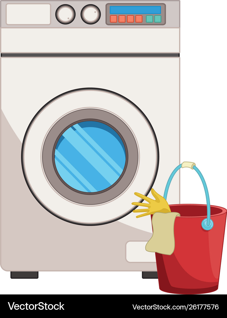 Laundry wash and cleaning icons Royalty Free Vector Image