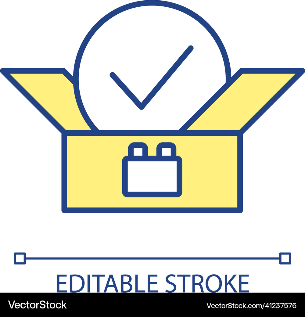 Out of the box functionality rgb color icon Vector Image