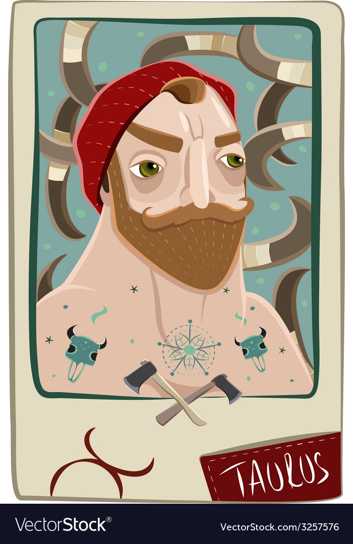 Taurus man Royalty Free Vector Image - VectorStock