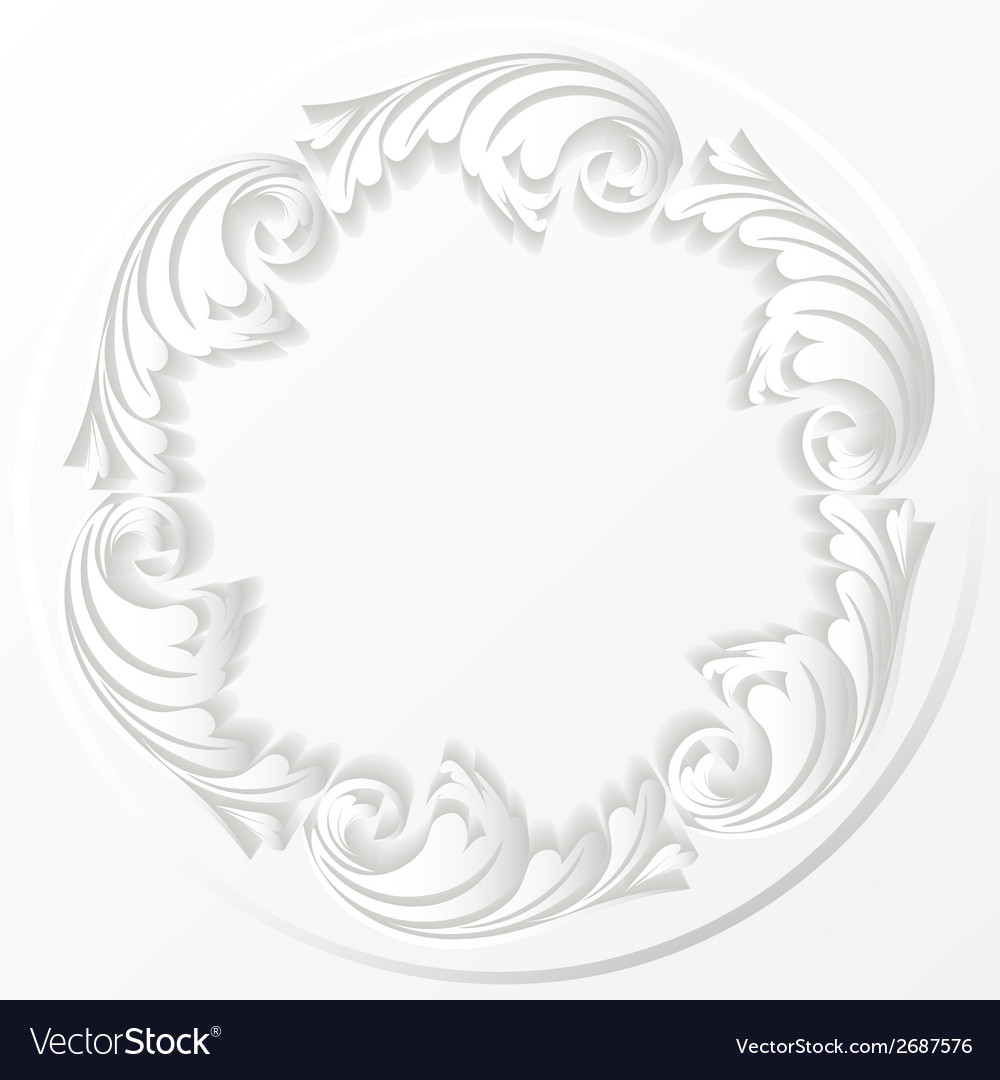 White frame Royalty Free Vector Image - VectorStock