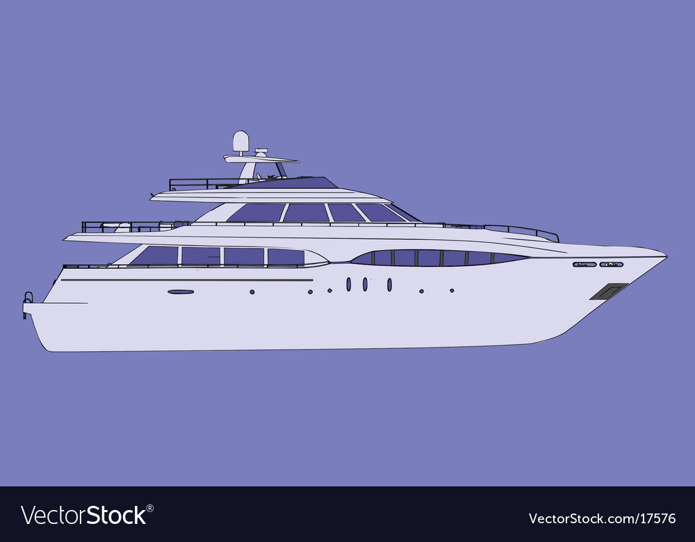 Yacht Royalty Free Vector Image - VectorStock