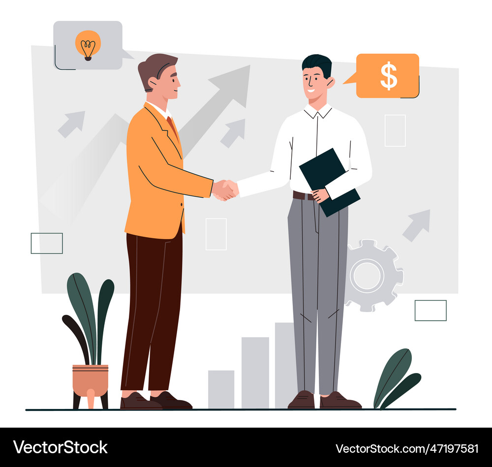 Concept of partnership Royalty Free Vector Image