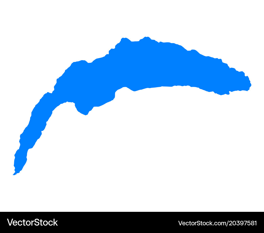 Map of lake geneva Royalty Free Vector Image - VectorStock
