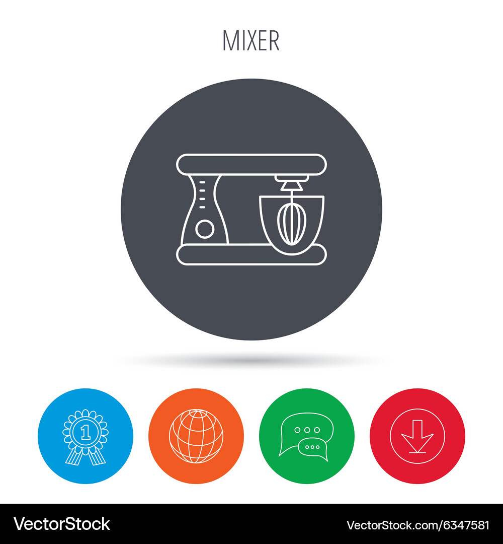 Mixer icon electric blender sign Royalty Free Vector Image
