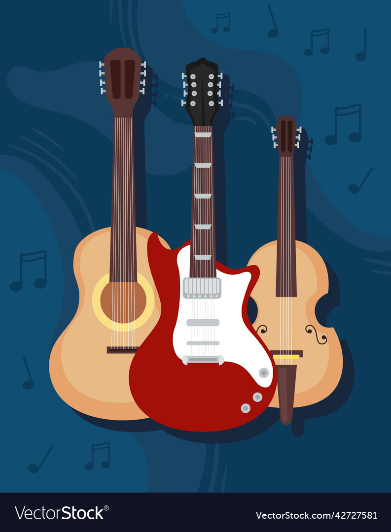 String musical instruments Royalty Free Vector Image