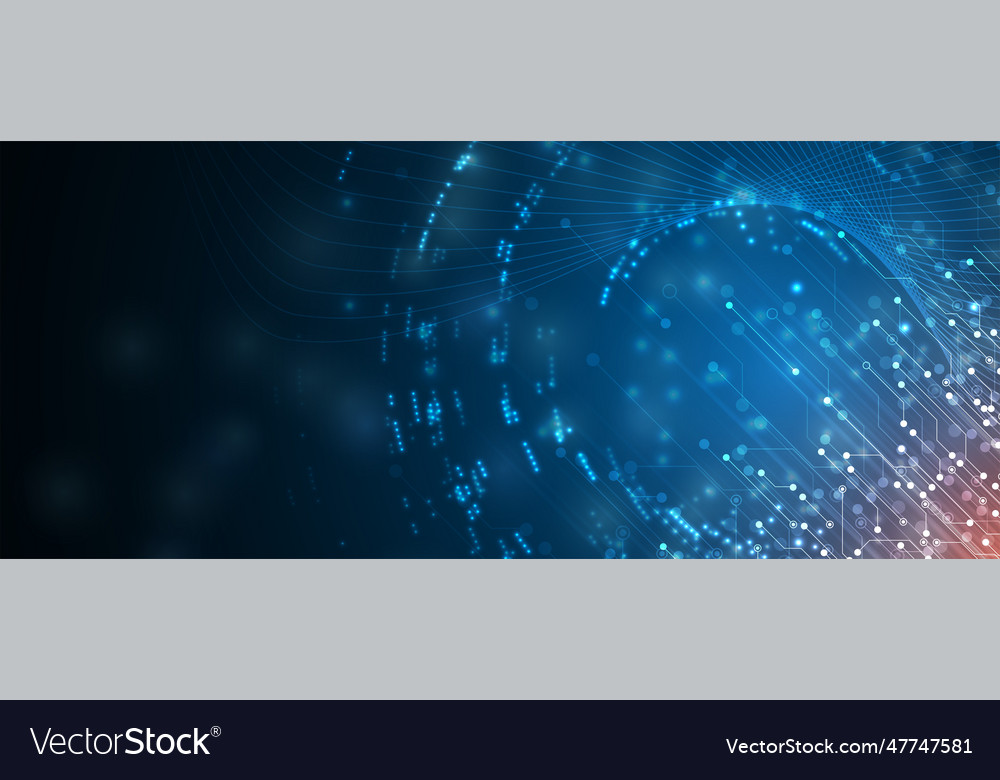 Technology data background idea of global Vector Image