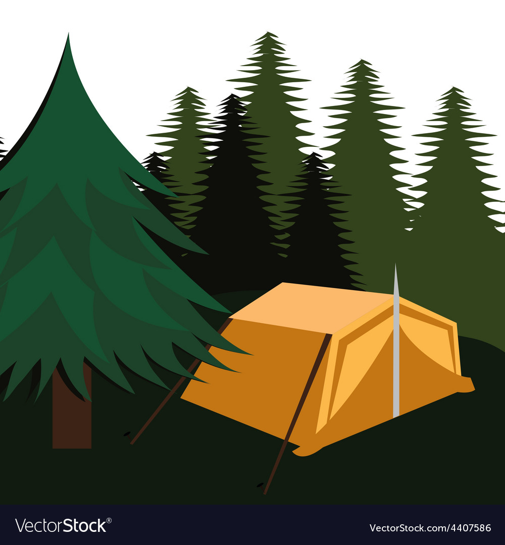 Camping design Royalty Free Vector Image - VectorStock