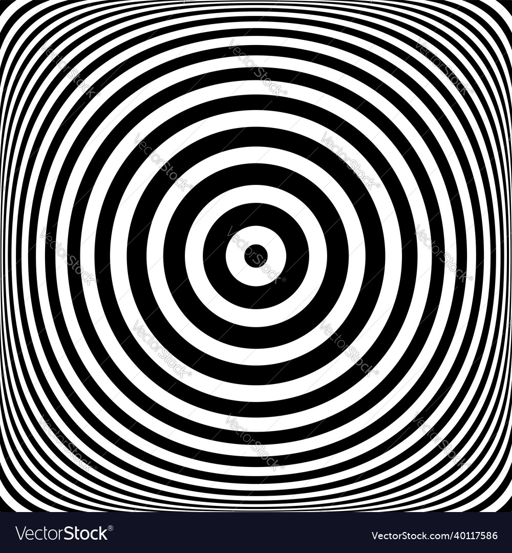 Concentric rings pattern Royalty Free Vector Image