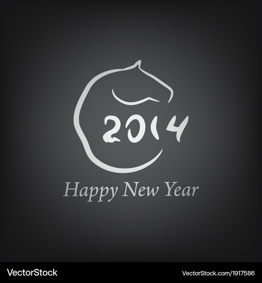 Horse 2014 year chinese symbol Royalty Free Vector Image
