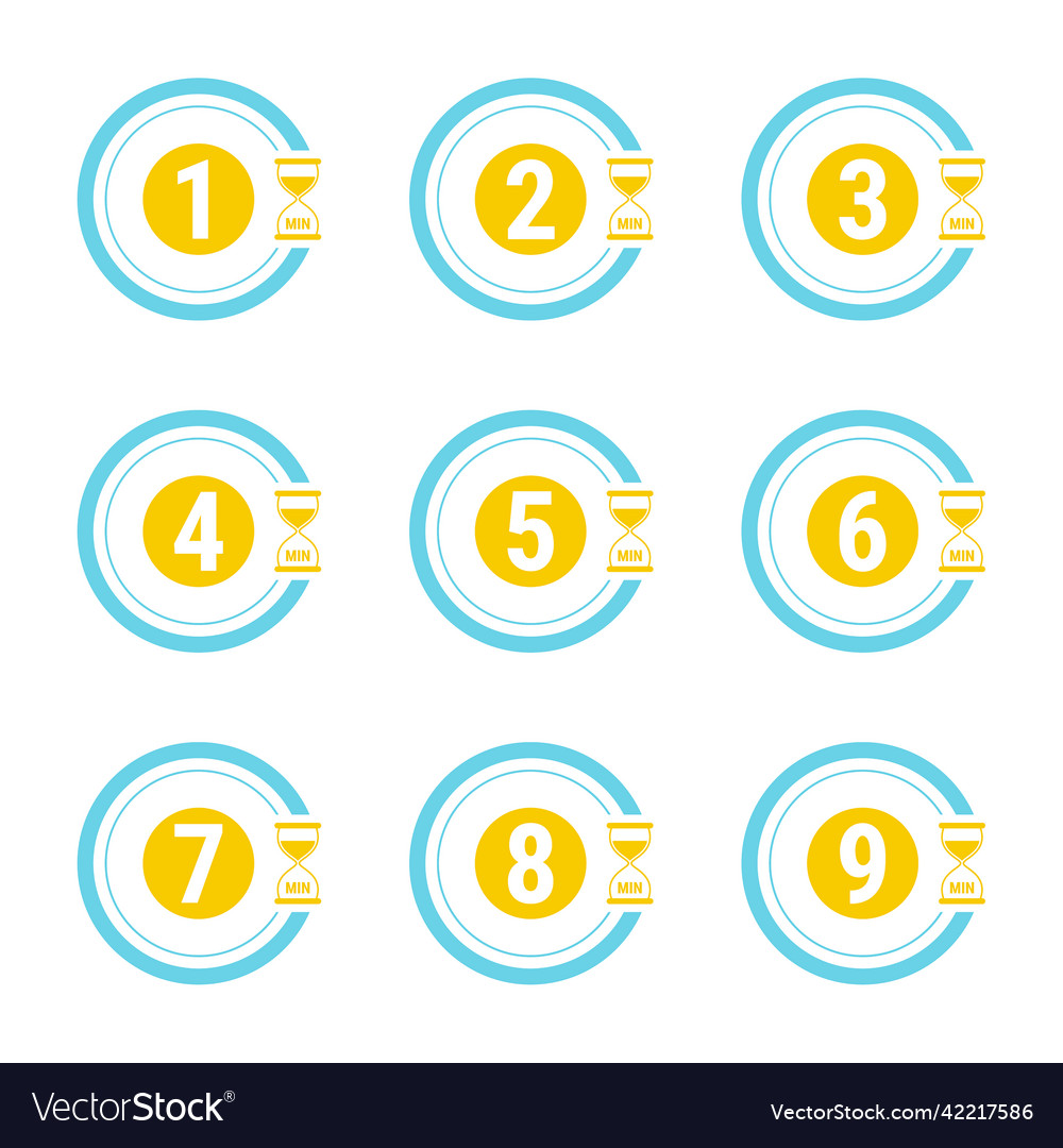 Isolated with timer Royalty Free Vector Image - VectorStock