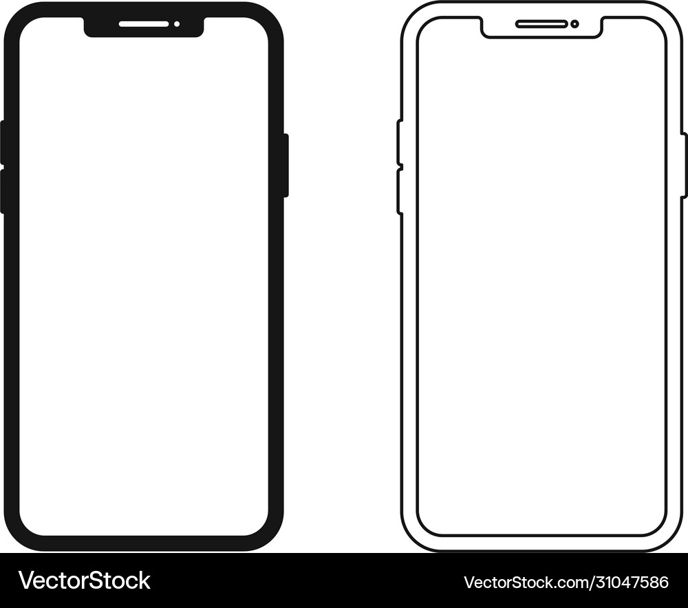 Smartphone icon in flat style phone or icon Vector Image