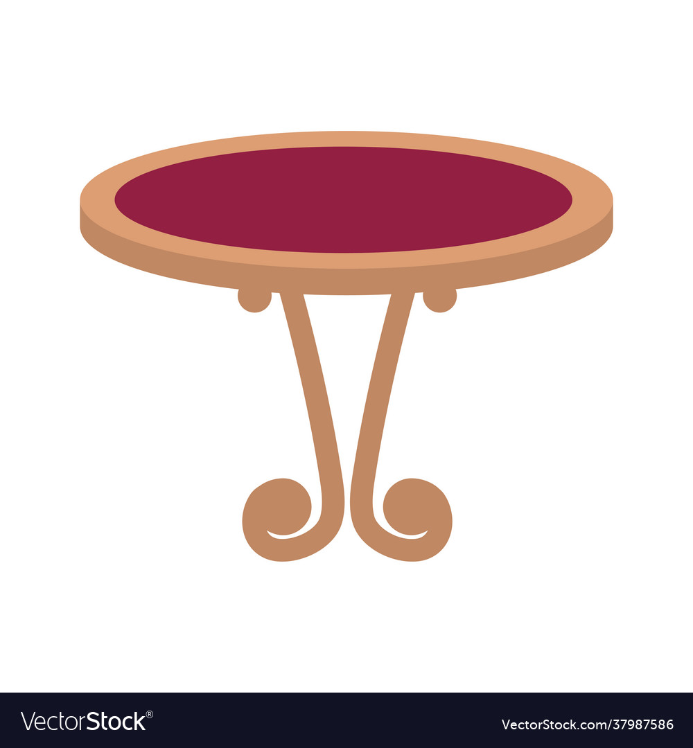 Table flat icon Royalty Free Vector Image - VectorStock