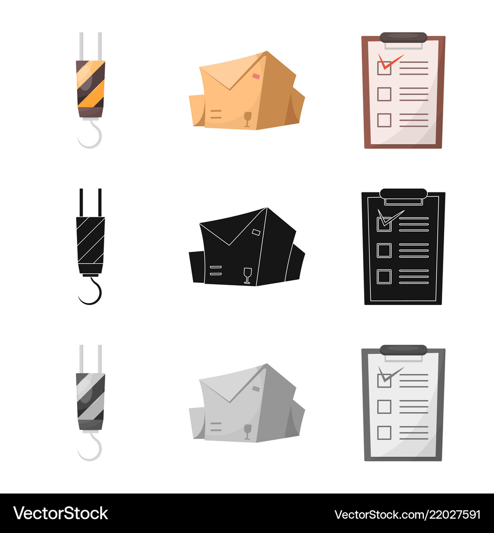 Design goods and cargo symbol Royalty Free Vector Image