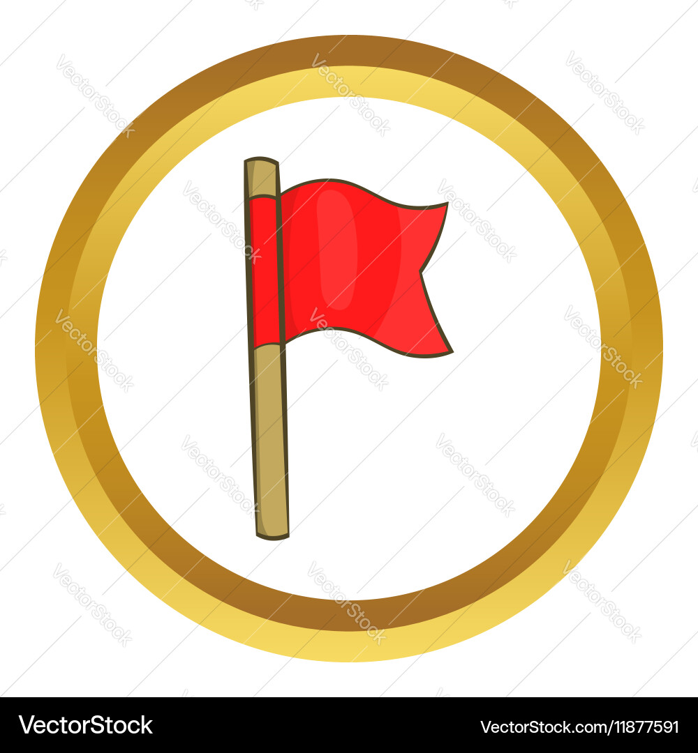Football flag icon Royalty Free Vector Image - VectorStock