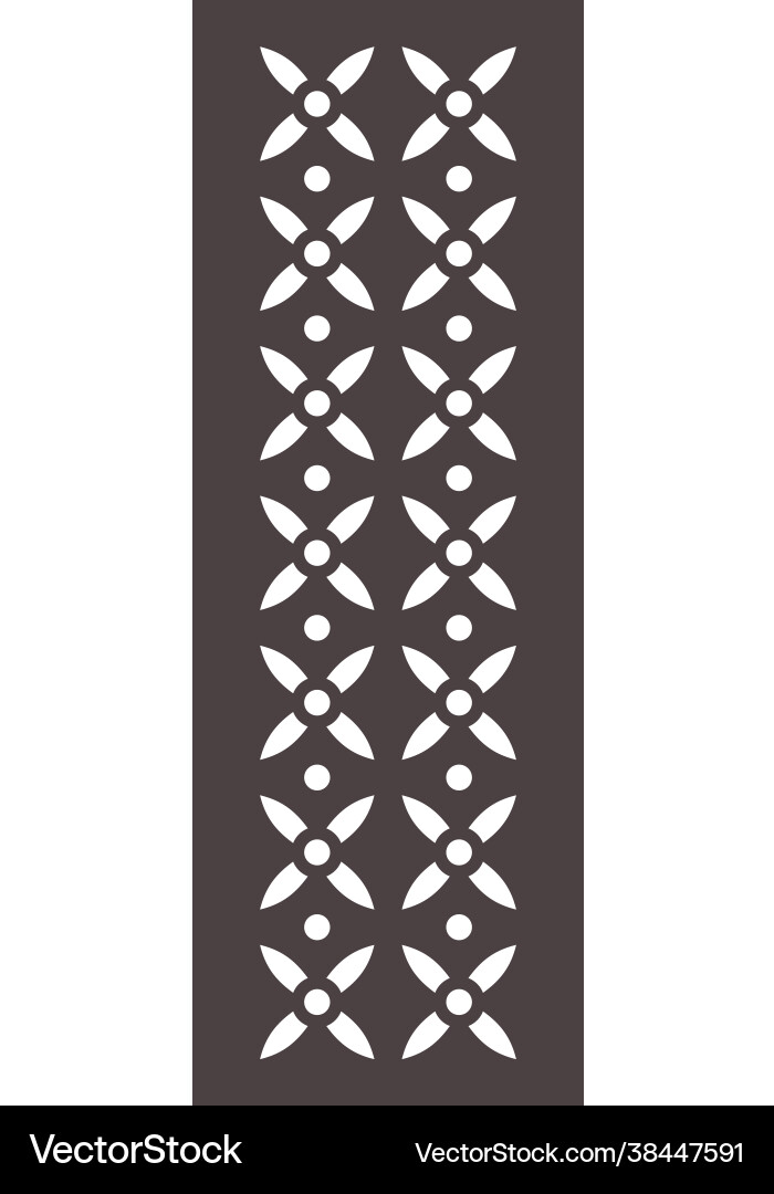 Jali design for graphic and cnc router Royalty Free Vector
