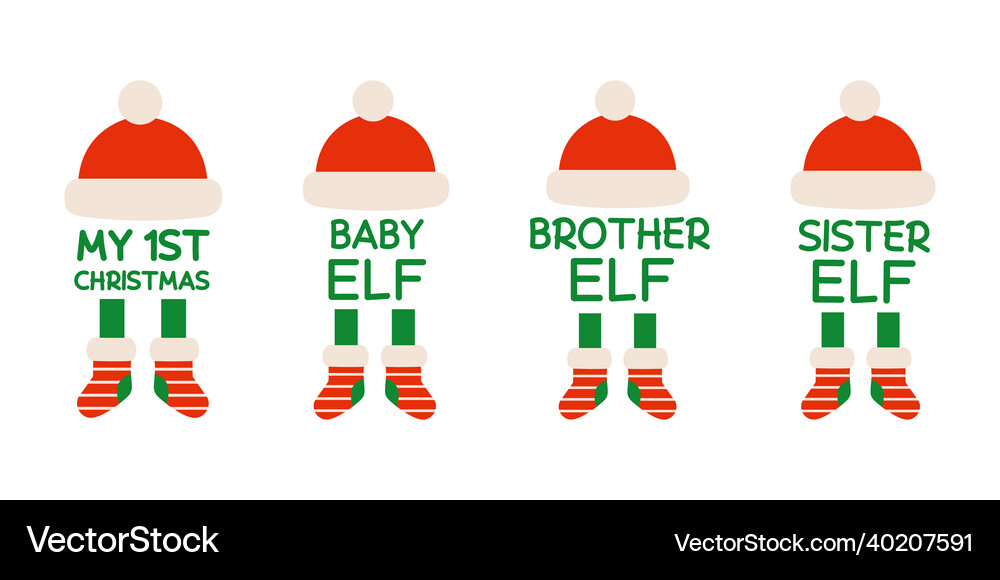 Kids christmas sublimation my first Royalty Free Vector