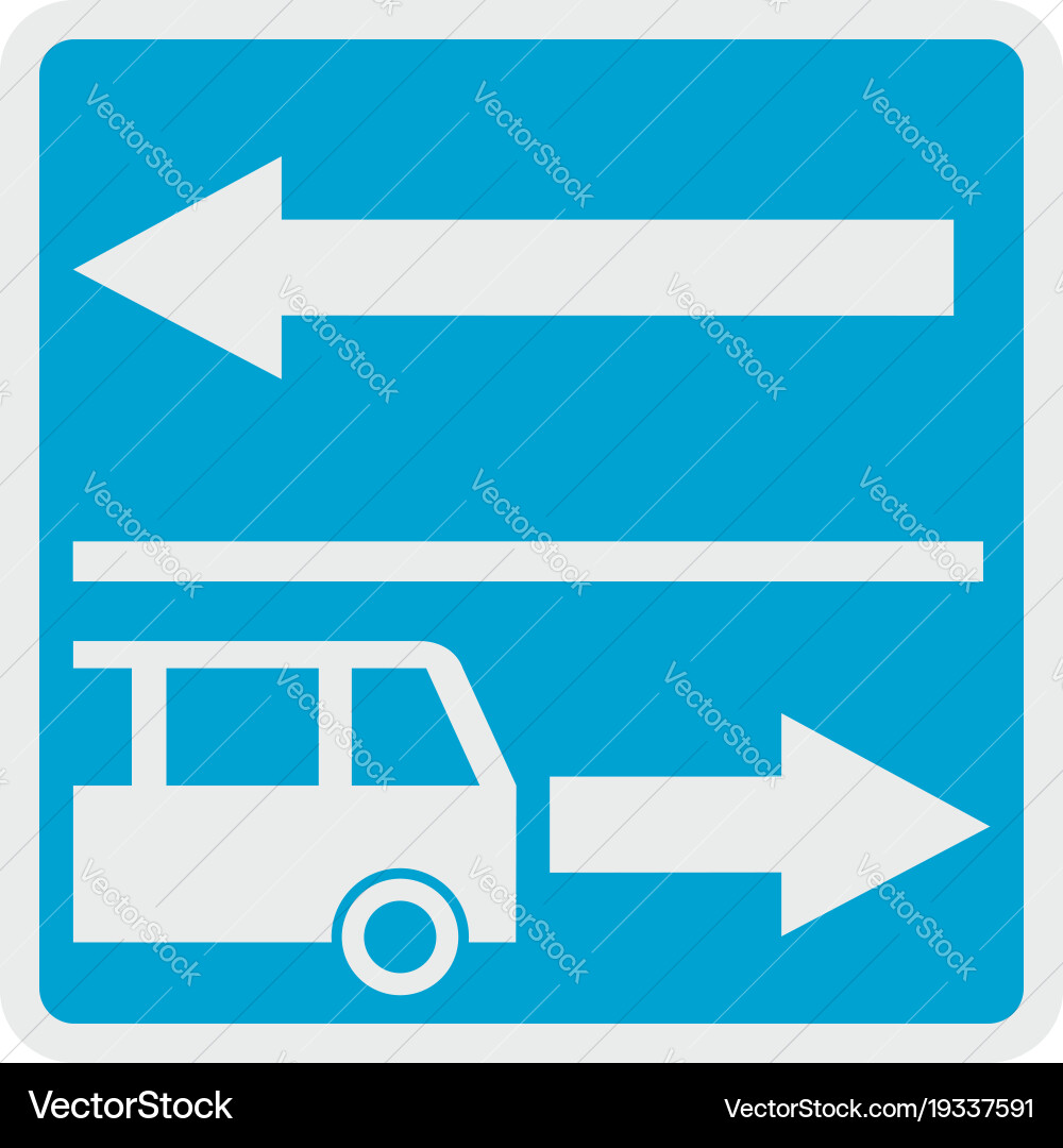 Road for route vehicle icon flat style Royalty Free Vector