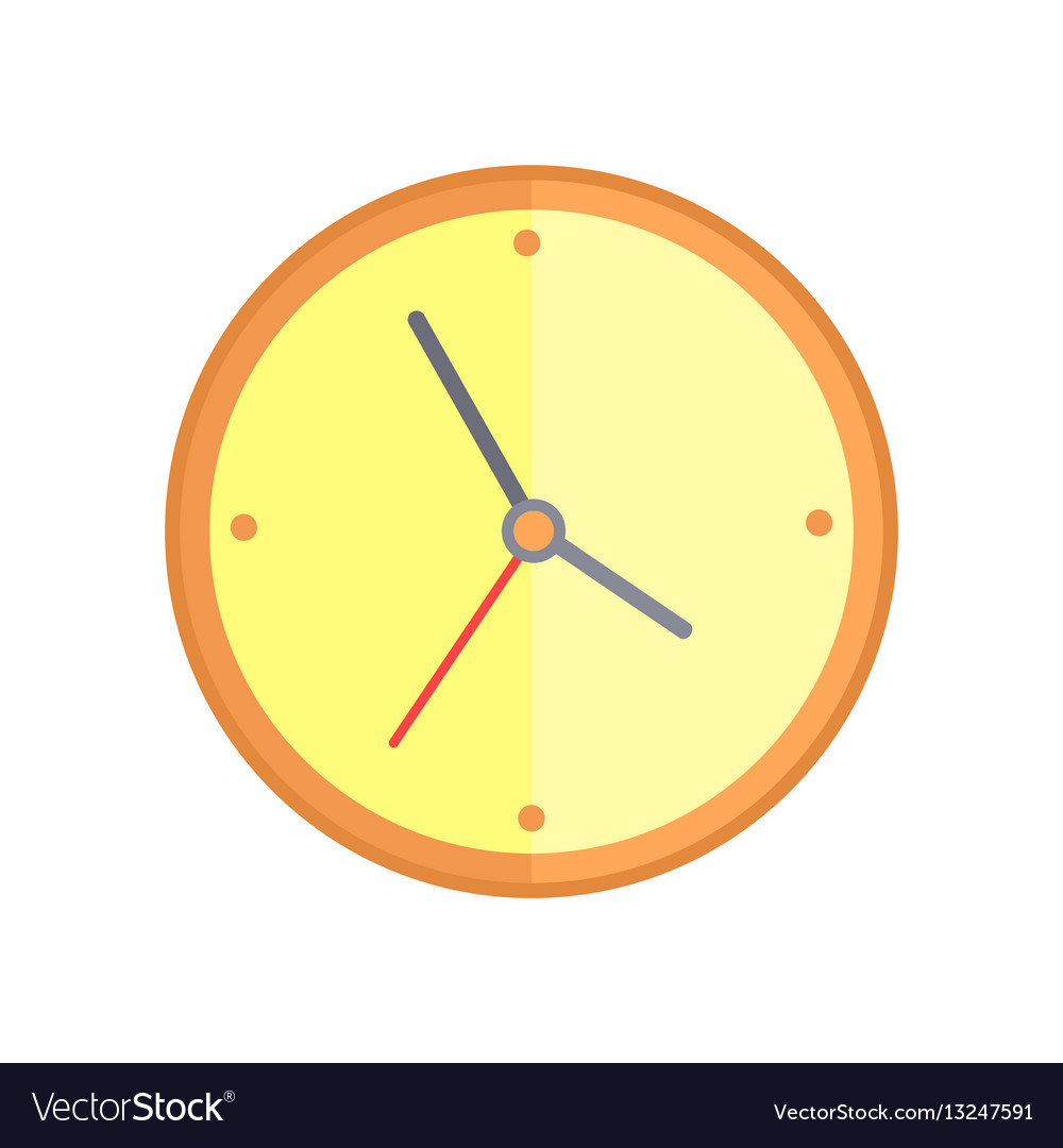Round wall clock Royalty Free Vector Image - VectorStock