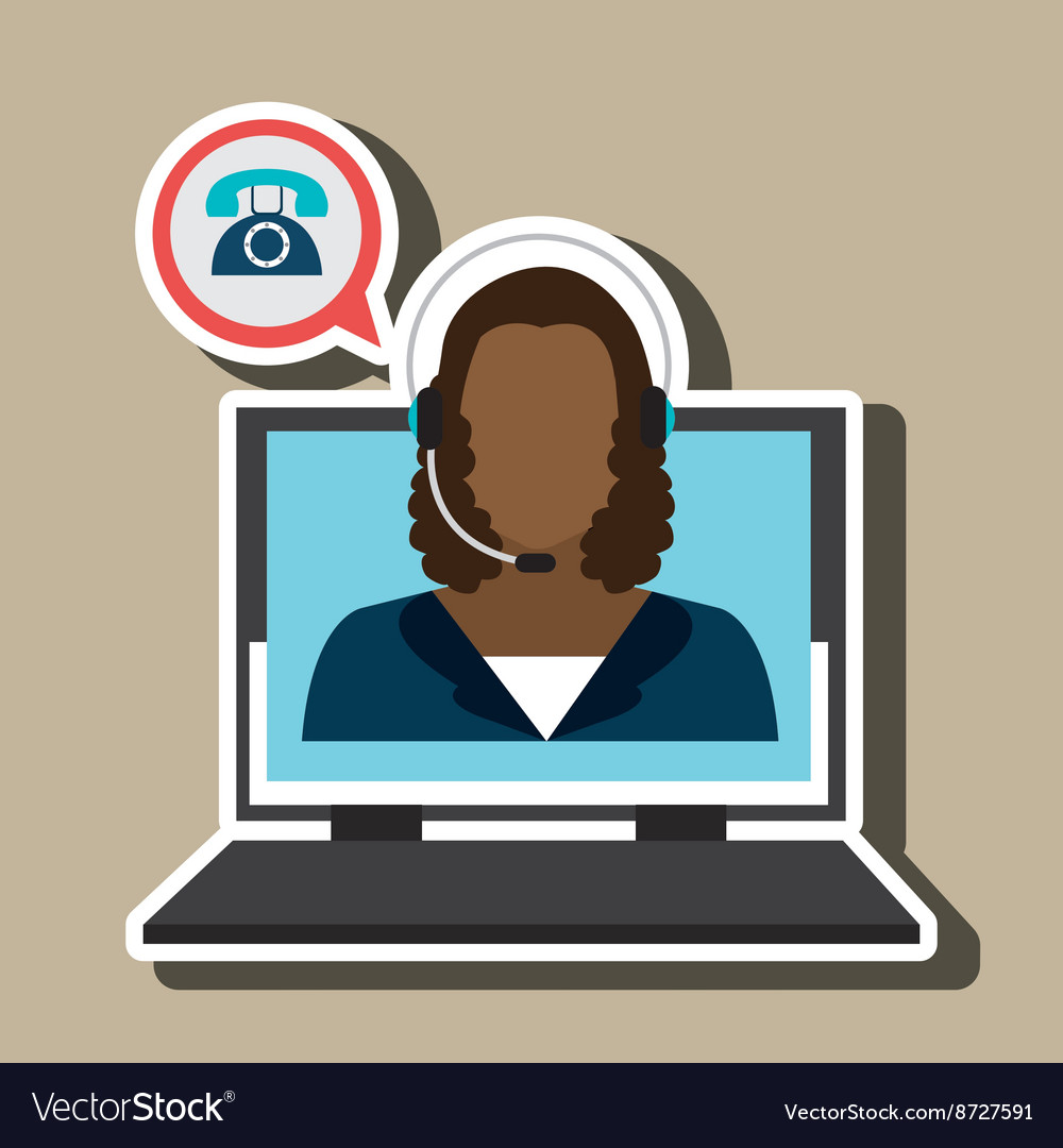 Technical support design Royalty Free Vector Image