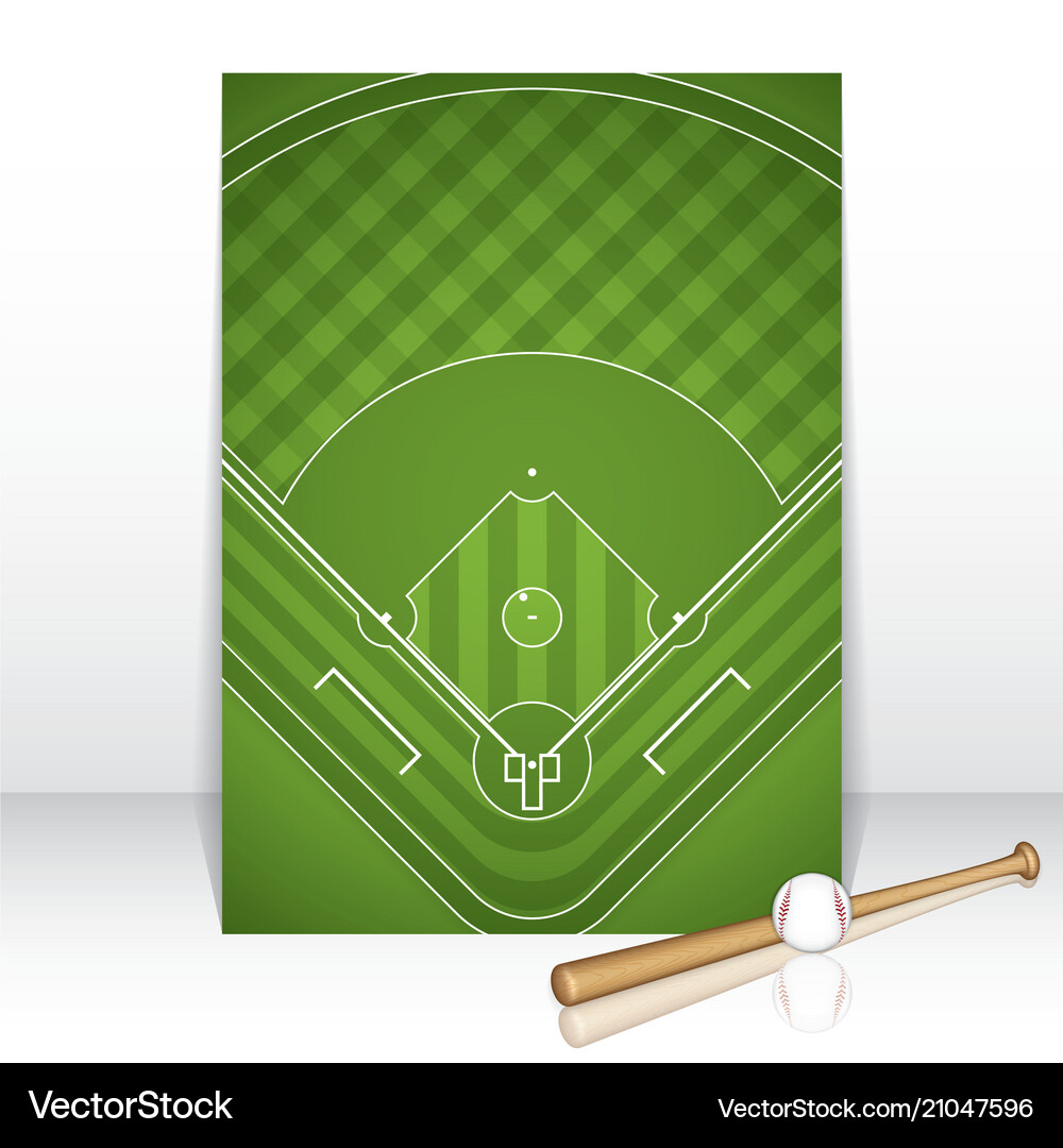 Baseball Diamond Concept Royalty Free Vector Image